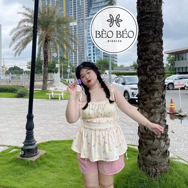 SET ÁO BABYDOLL HOA KÈM QUẦN BIGSIZE 60-95KG ( BÈO BÉO ) | Shopee Việt Nam