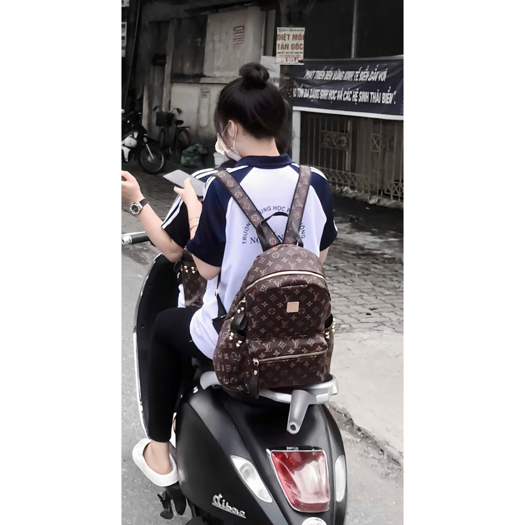 GIÁ TẠI XƯỞNG _Balo Nữ M-C-M SIZE ĐẠI 40 CM Đeo Vai Thời Trang Đi Học Du Lịch Phong Cách DUYÊN ...