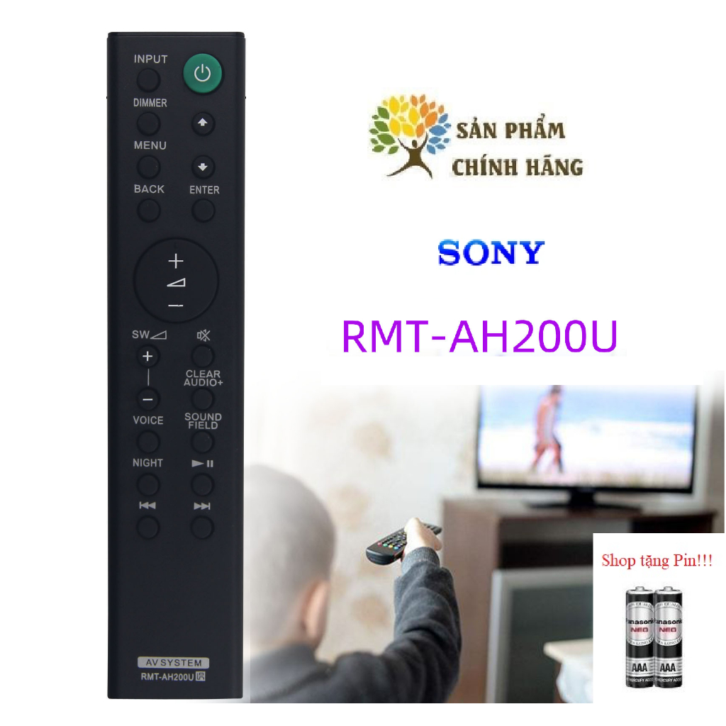 Remote điều khiển dàn âm thanh Sony RMT-AH200U dùng cho dàn Sony AV HT ...