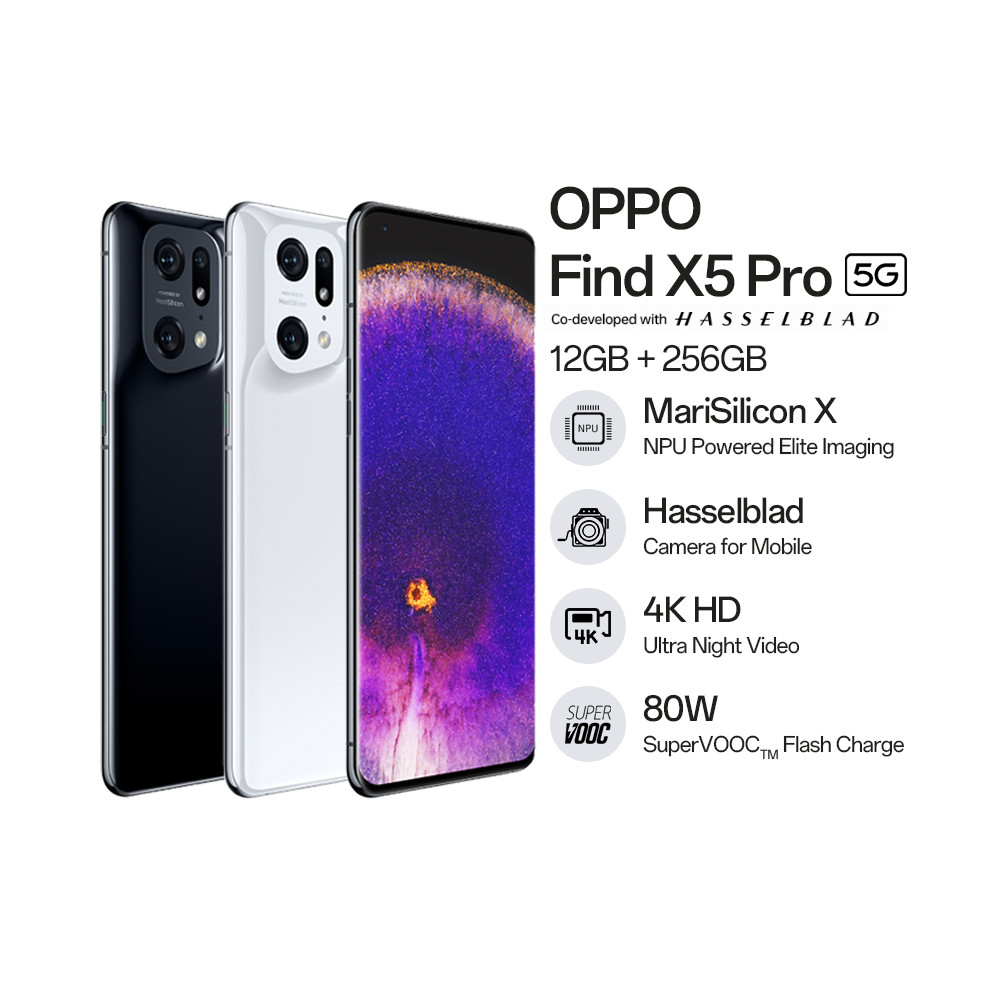 Điện thoại OPPO Find X5 Pro 5G - Hàng Chính Hãng, Chip Xử Lý Mạnh Mẽ, Sạc Nhanh, Chụp Ảnh Siêu ...
