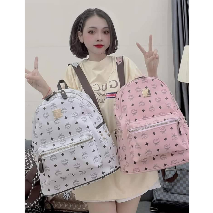 GIÁ TẠI XƯỞNG _Balo Nữ M-C-M SIZE ĐẠI 40 CM Đeo Vai Thời Trang Đi Học Du Lịch Phong Cách DUYÊN ...