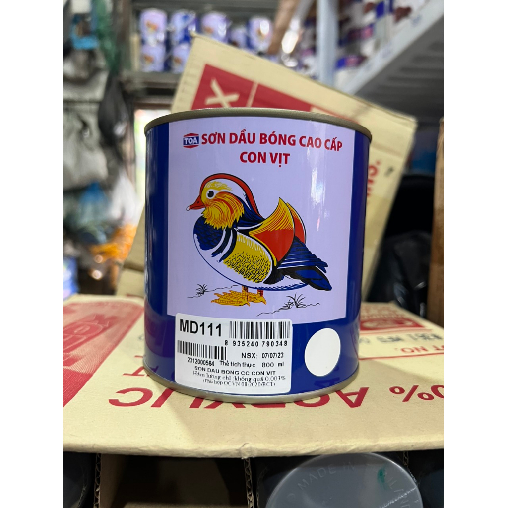 Sơn dầu TOA con vịt màu trắng bóng MD111 | Shopee Việt Nam