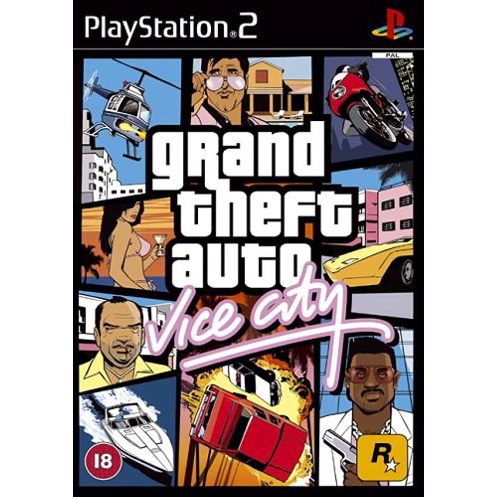 Gta vice city ps2 - Grand theft Auto Vice City ps2, đĩa game ps2 ...