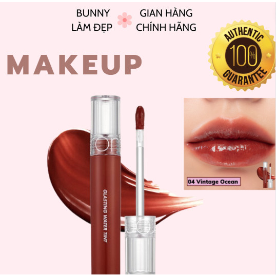 Son romand glasting water tint 04 vintage ocean màu đỏ nâu | Shopee ...