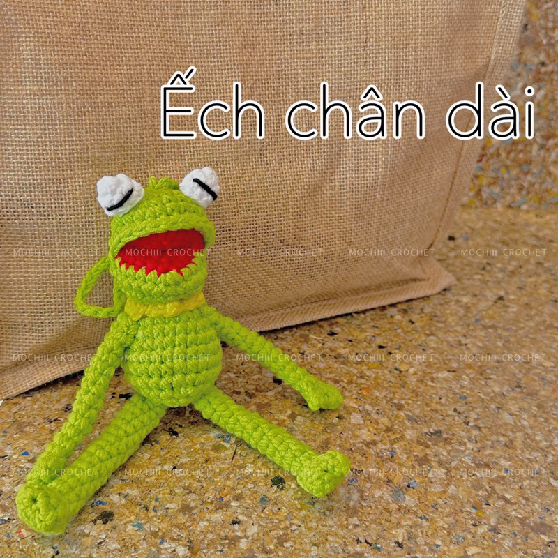 [Handmade 100%] Móc Khoá Len Ếch Chân Dài | Shopee Việt Nam