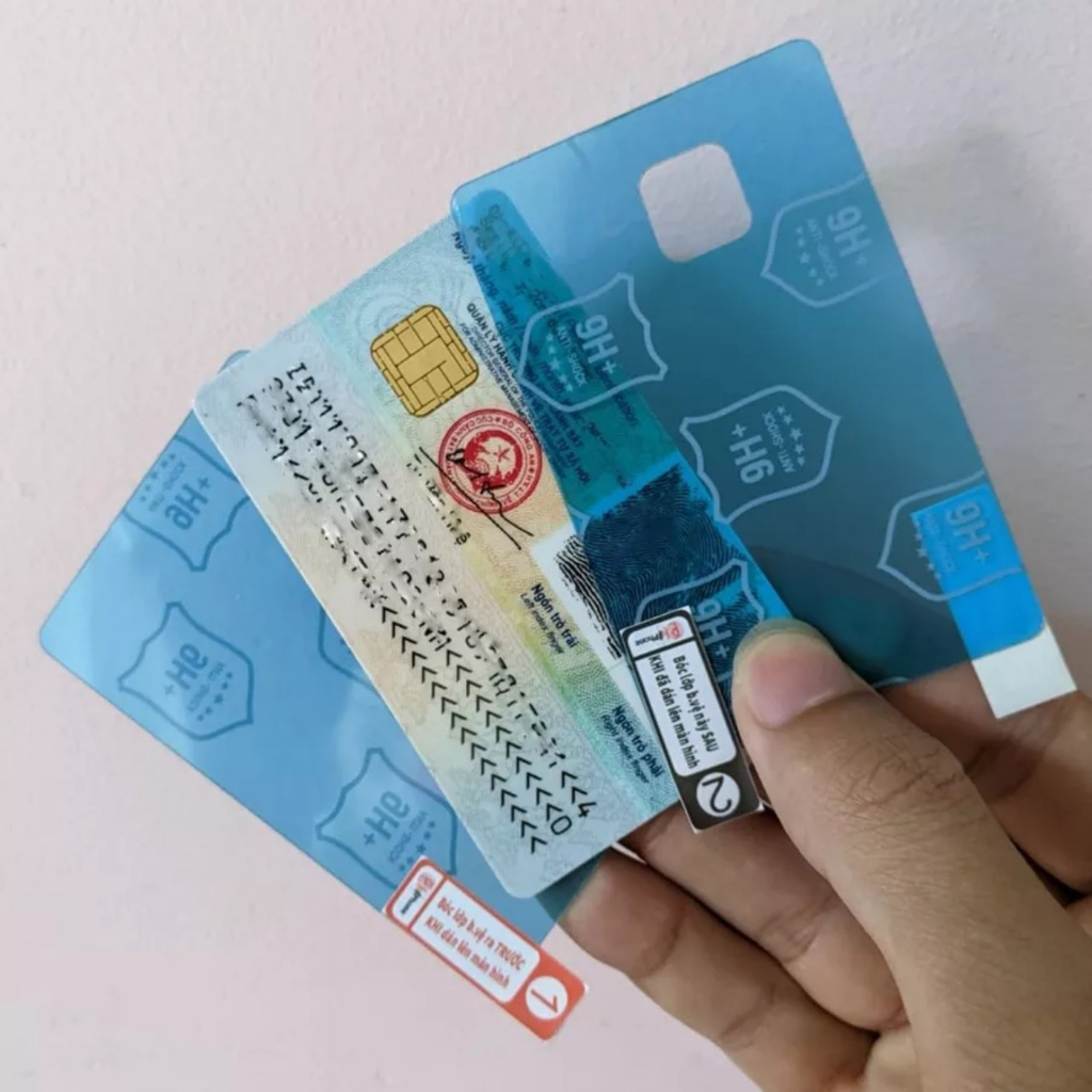 Miếng dán Căn cước công dân/CCCD/GPLX, Tấm dán bảo vệ CCCD cường lực ...