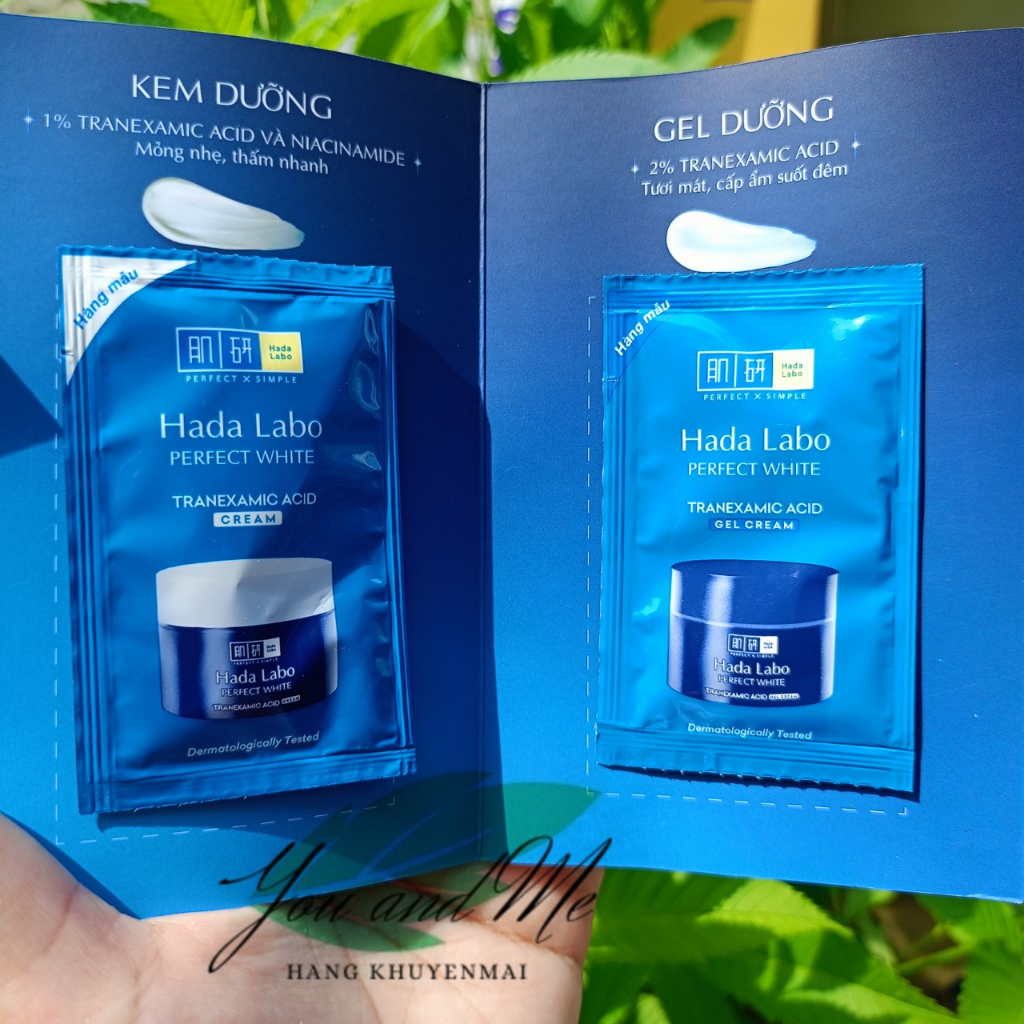 (Combo 10 góix3g) mẫu thử Kem dưỡng HADA LABO Perfect White Tranexamic ...