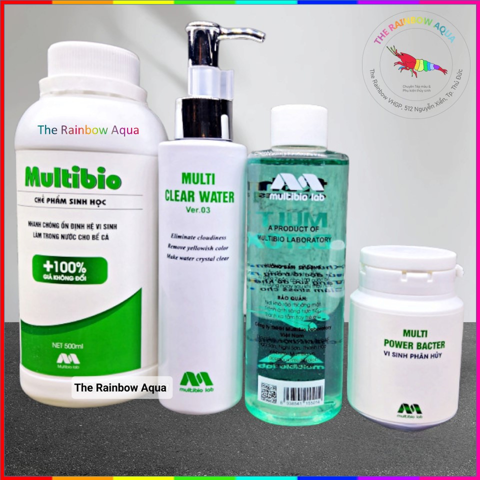 [Giảm 20%] Bộ Vi sinh Multi Bio, tẩy cặn canxi, làm trong nước ...