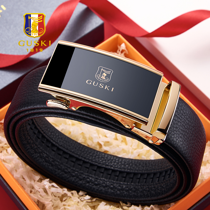 Dây lưng nam cao cấp da bò GUSKi -dây nịt nam da thật GK02 | Shopee ...