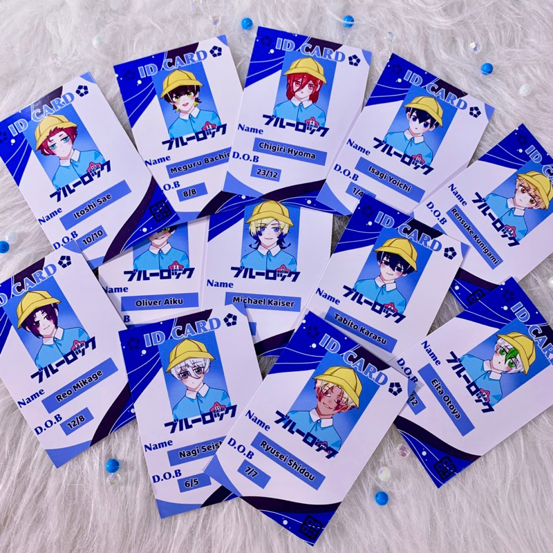 Card ID Blue Lock | Card artist Blue Lock | ID Photo Anime Blue Lock ...