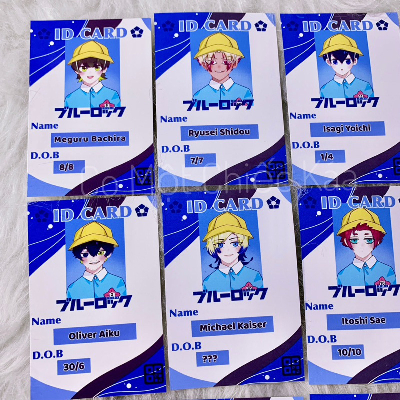 Card ID Blue Lock | Card artist Blue Lock | ID Photo Anime Blue Lock ...