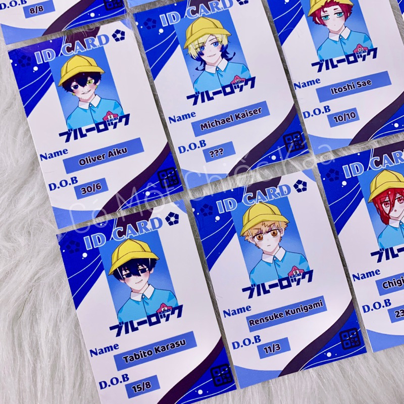 Card ID Blue Lock | Card artist Blue Lock | ID Photo Anime Blue Lock ...