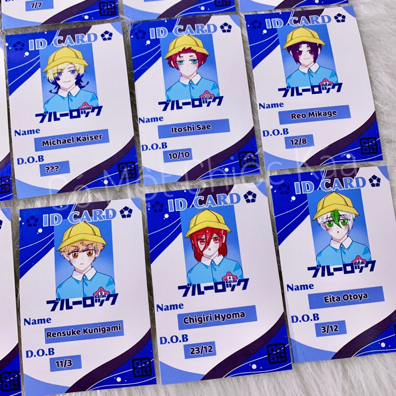 Card ID Blue Lock | Card artist Blue Lock | ID Photo Anime Blue Lock ...
