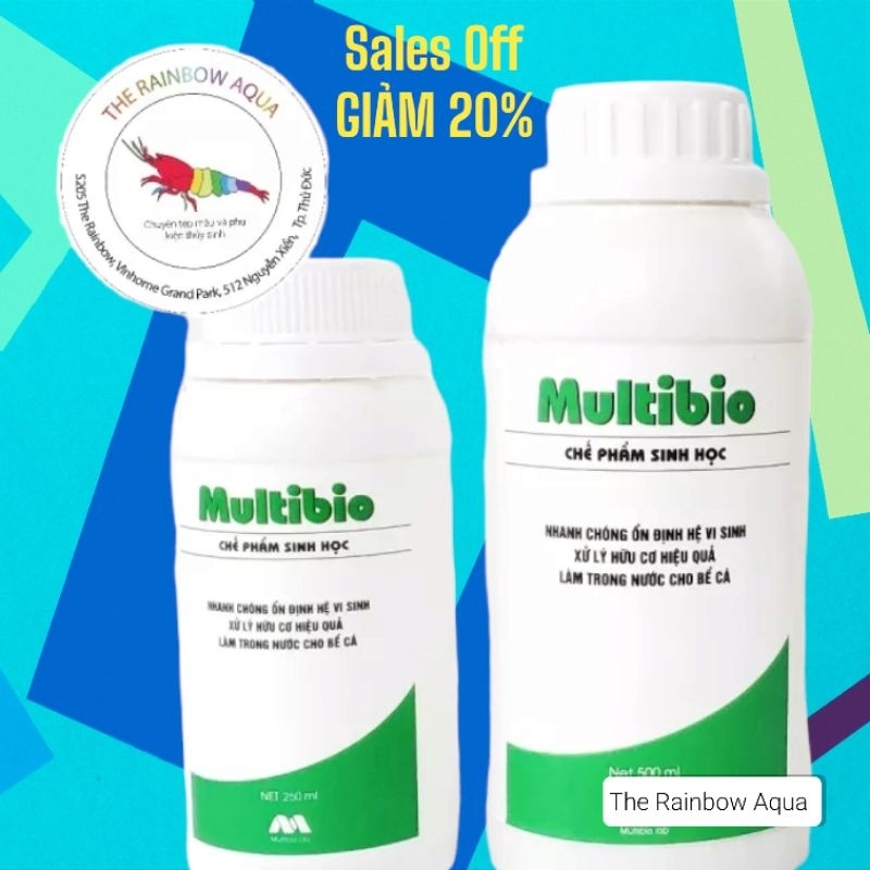 Vi sinh Multi Bio làm trong nước, ổn định hệ vi sinh nhanh chóng ...