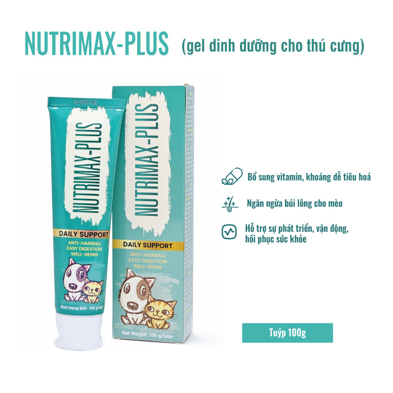 Nutrimax - plus gel bổ sung dinh dưỡng, vitamin và khoáng dành cho chó ...