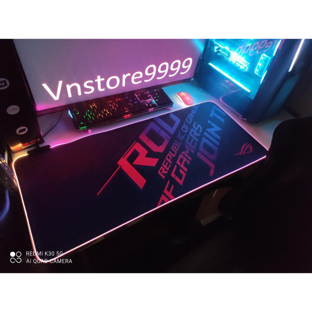 Lót chuột led rgb PDGAMING 50 mẫu pad chuột cỡ lớn fullbox 90x40 80x30, chống trượt siêu bền ...