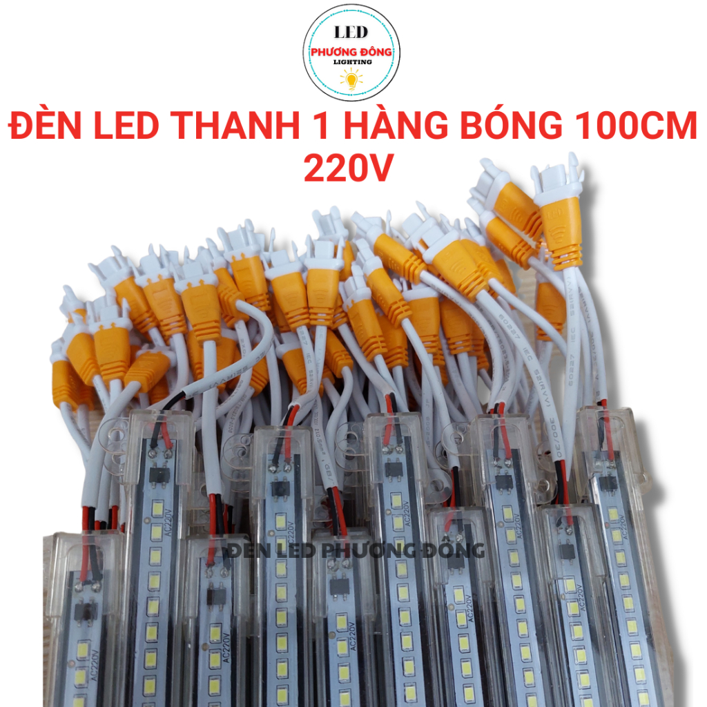 Đèn LED thanh 1m 1 hàng bóng 2835 220V | Shopee Việt Nam