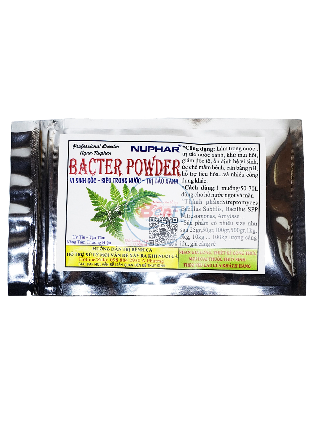 Vi sinh xử lý nước tảo xanh bể cá cảnh BACKTER POWEDER | Shopee Việt Nam