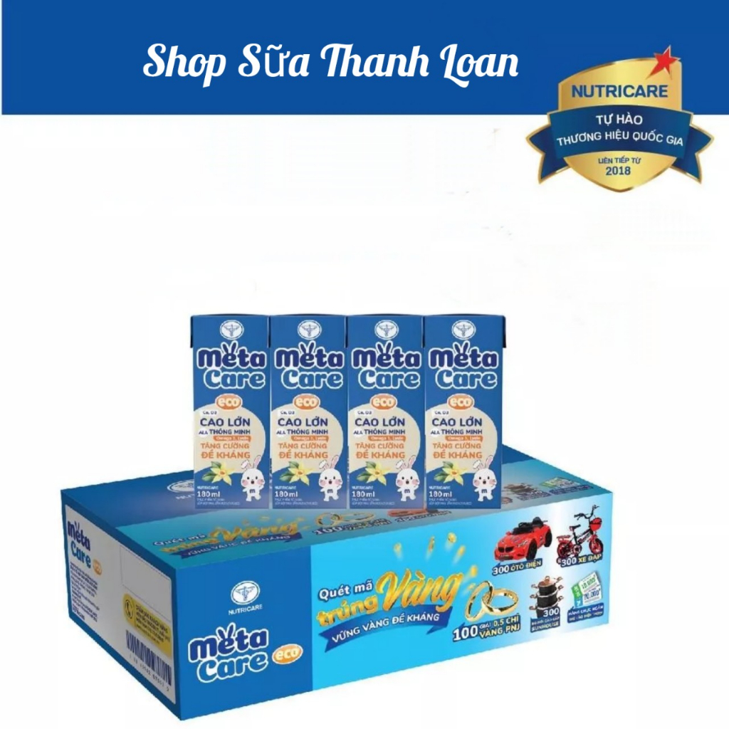 [HSD T7-2025] Thùng 48 Hộp Sữa Nước Nutricare Metacare ECO 180ml Phát Triển Toàn Diện. | Shopee ...