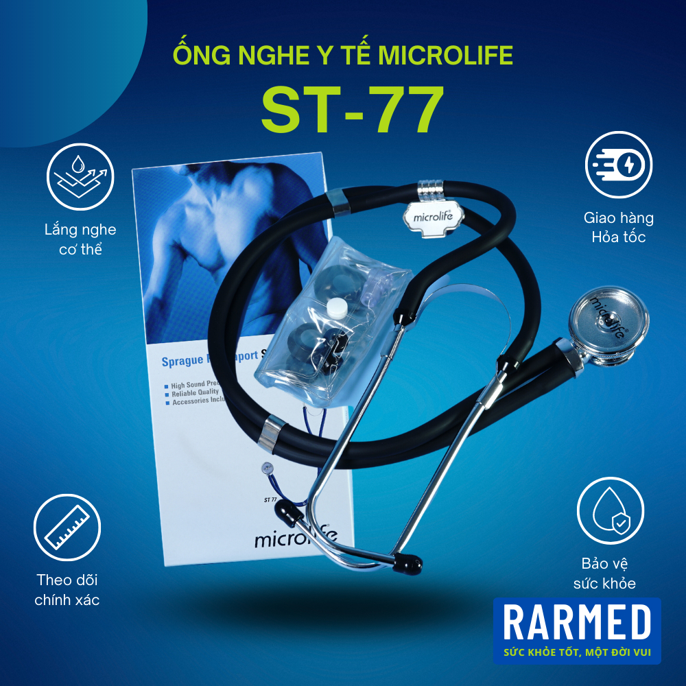Ống nghe y tế, nhịp tim Microlife ST-77 cho bác sĩ, y tá | Shopee Việt Nam