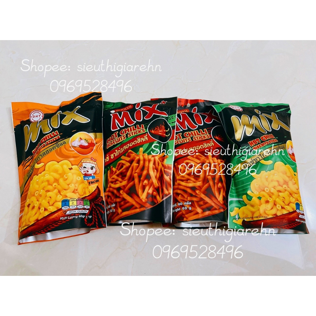 Snack Bim Bim Que Mix Thái Lan Gói Lớn 60g | Shopee Việt Nam