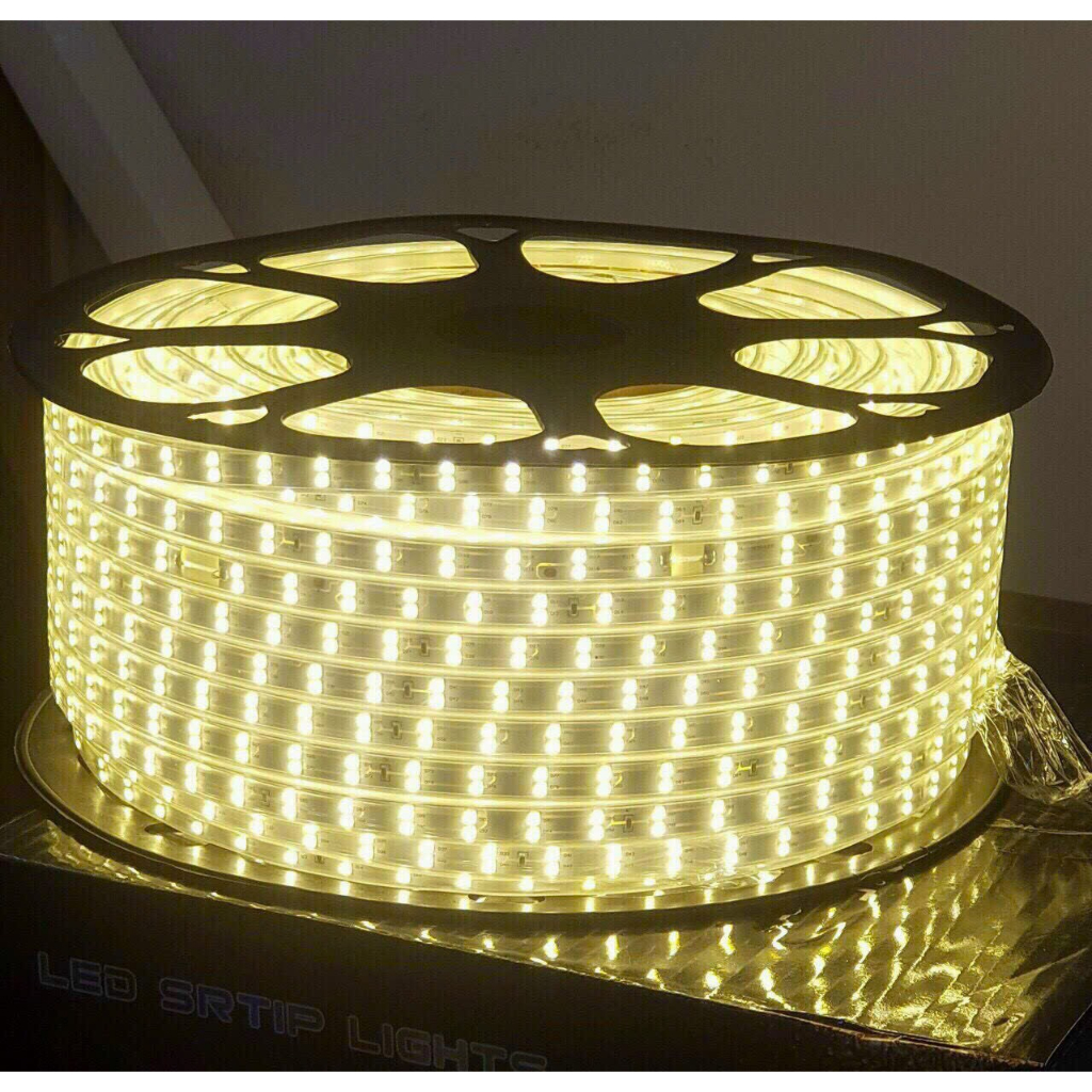 Đèn Led 2835 220V 100m tặng nguồn ghim | Shopee Việt Nam