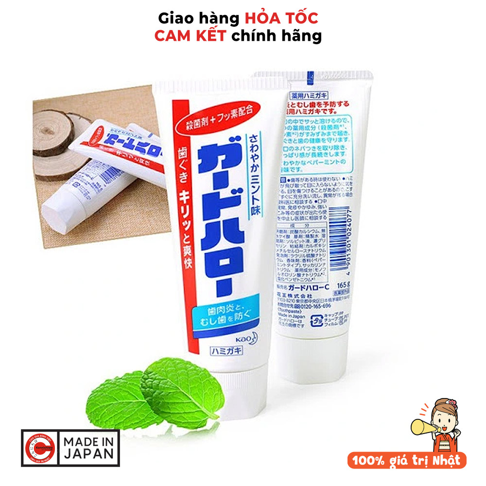Kem đánh răng KAO Guard Hello Mint chống hôi miệng tuýp 165g hàng nội ...