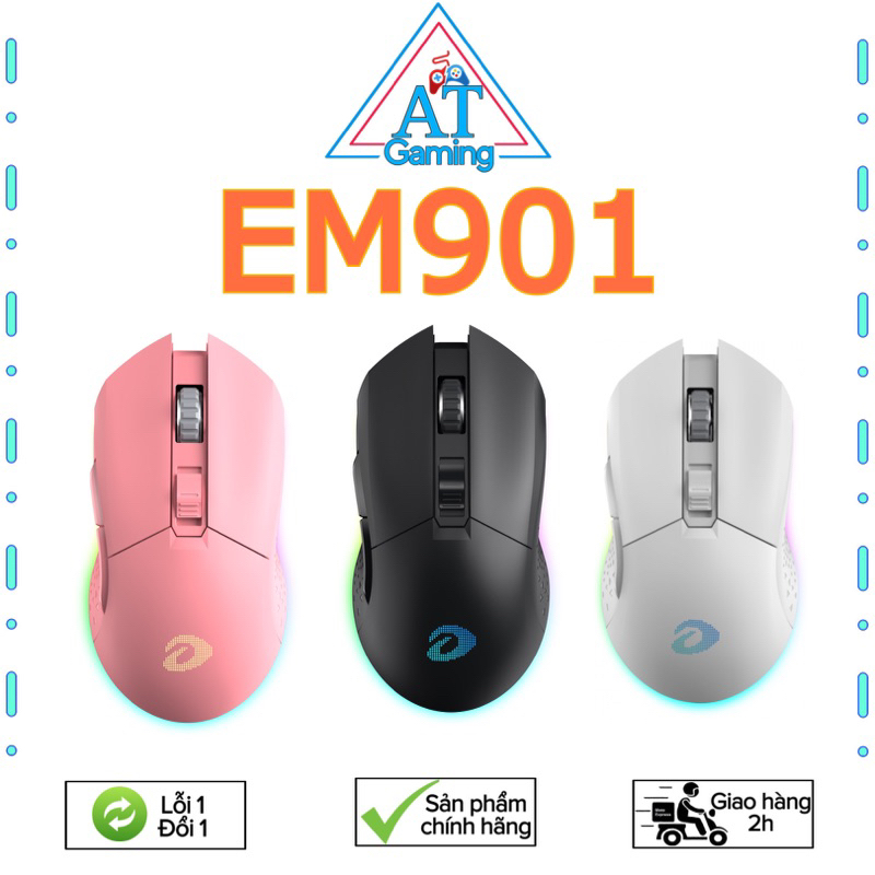 Chuột không dây Gaming DAREU EM901 RGB (BRAVO ATG4090 sensor) | Shopee ...