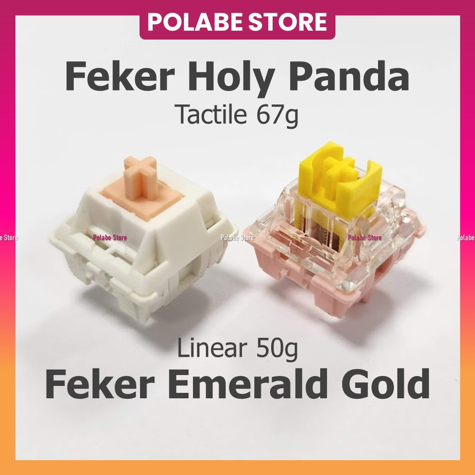 Công tắc Feker Panda tactile switch bàn phím cơ Feker Emerald Yellow ...
