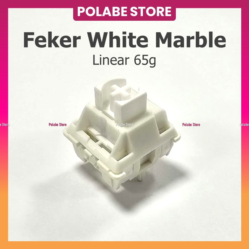 Feker White Marble linear switch bàn phím cơ Feker Corgi - Polabe Store ...