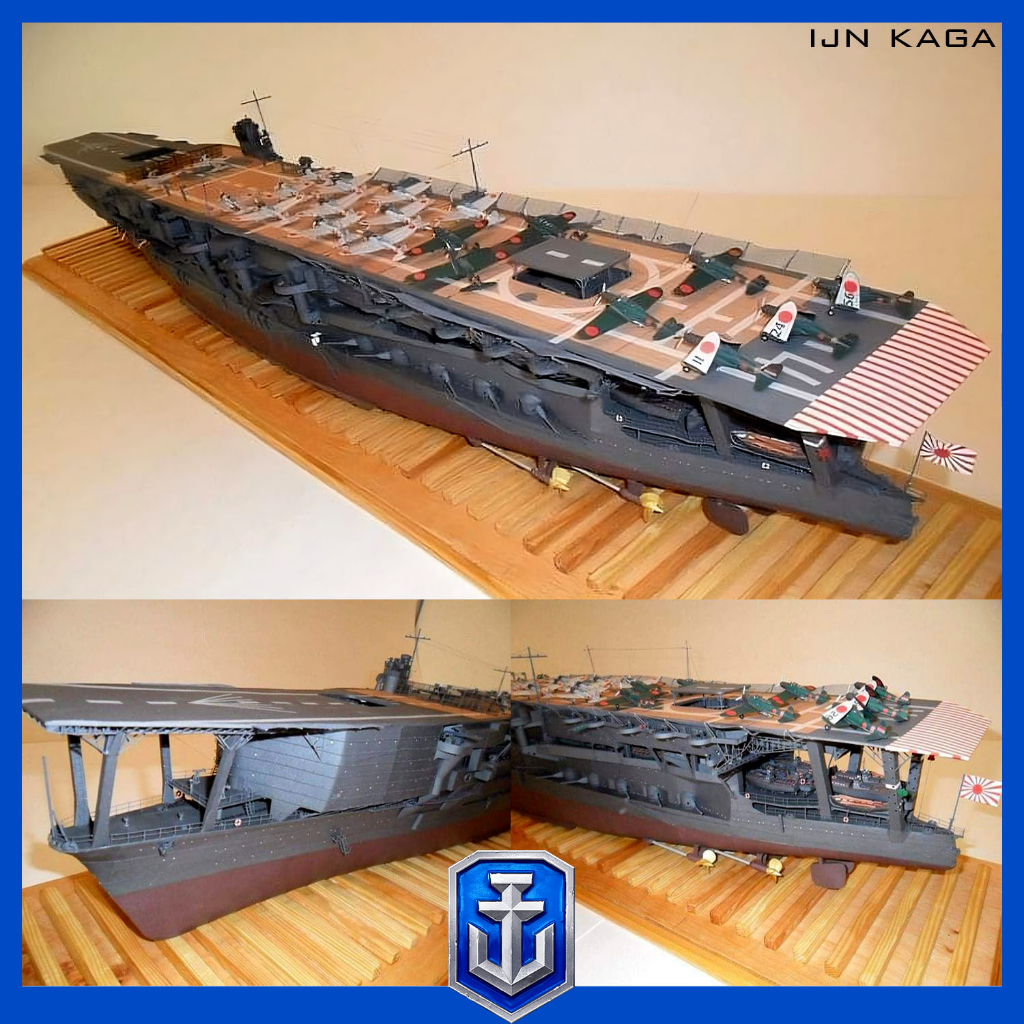 Mô Hình Giấy Tàu Sân Bay Hải Quân Đế Quốc Nhật Bản IJN KAGA | Shopee ...
