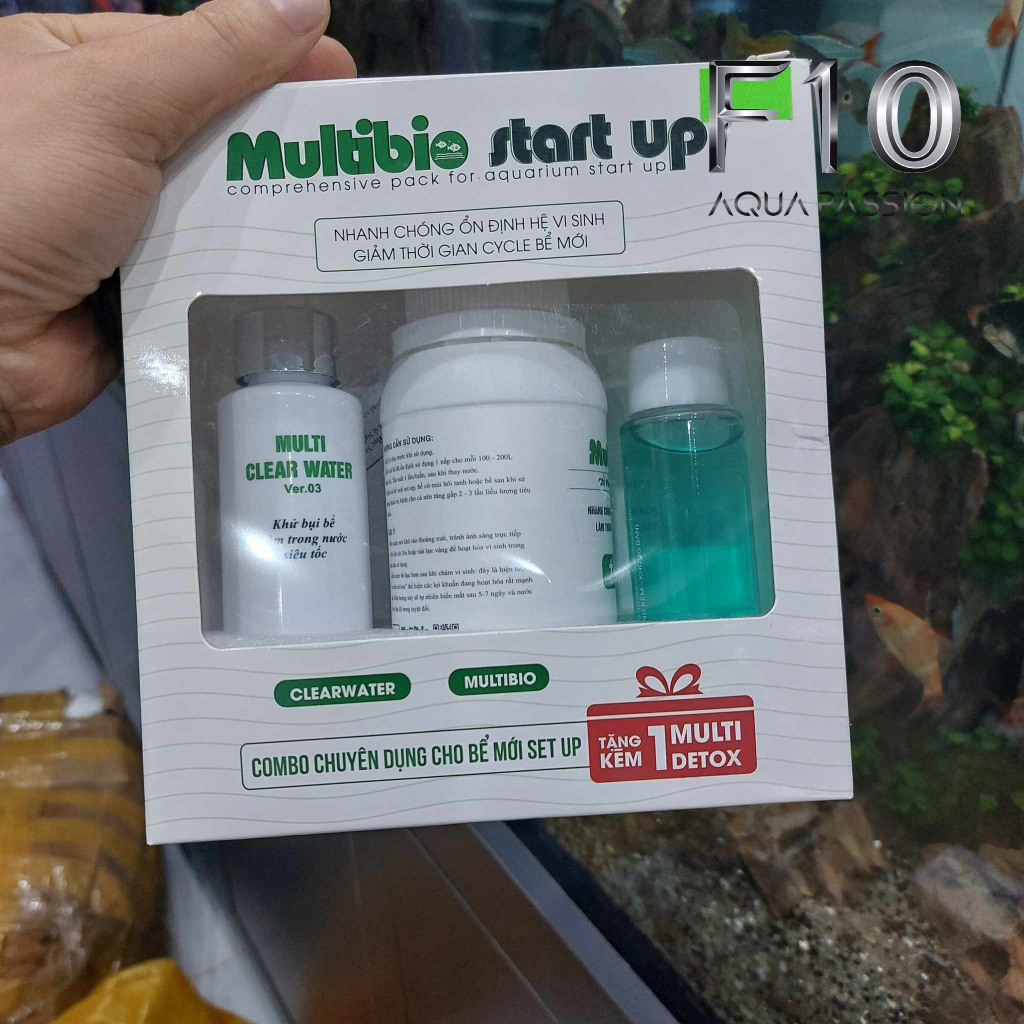 Combo Multibio START UP - Vi sinh Multibio + Làm trong nước Clear Water + Khử Clo nước máy Multi ...