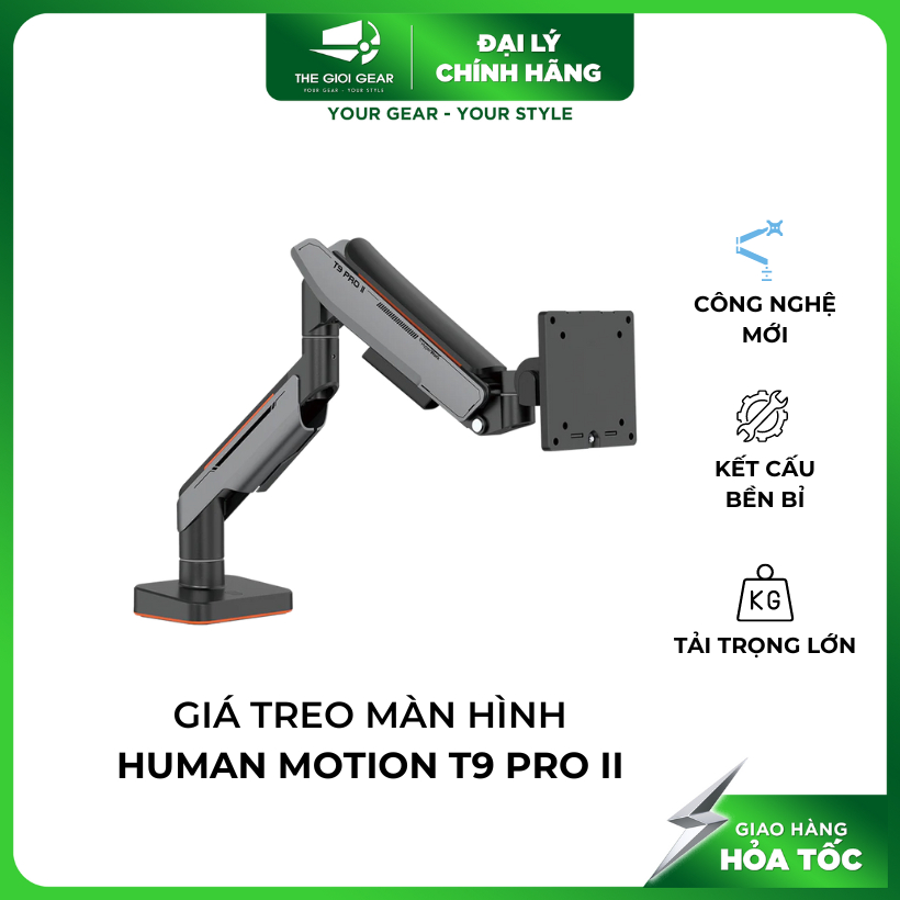Giá treo màn hình - Monitor Arm Humanmotion T9 Pro II - Hàng chính hãng ...