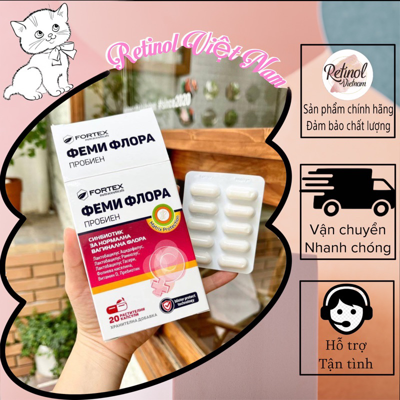 VIÊN UỐNG MEN VI SINH PHỤ KHOA FEMI FLORA PROBIEN | Shopee Việt Nam