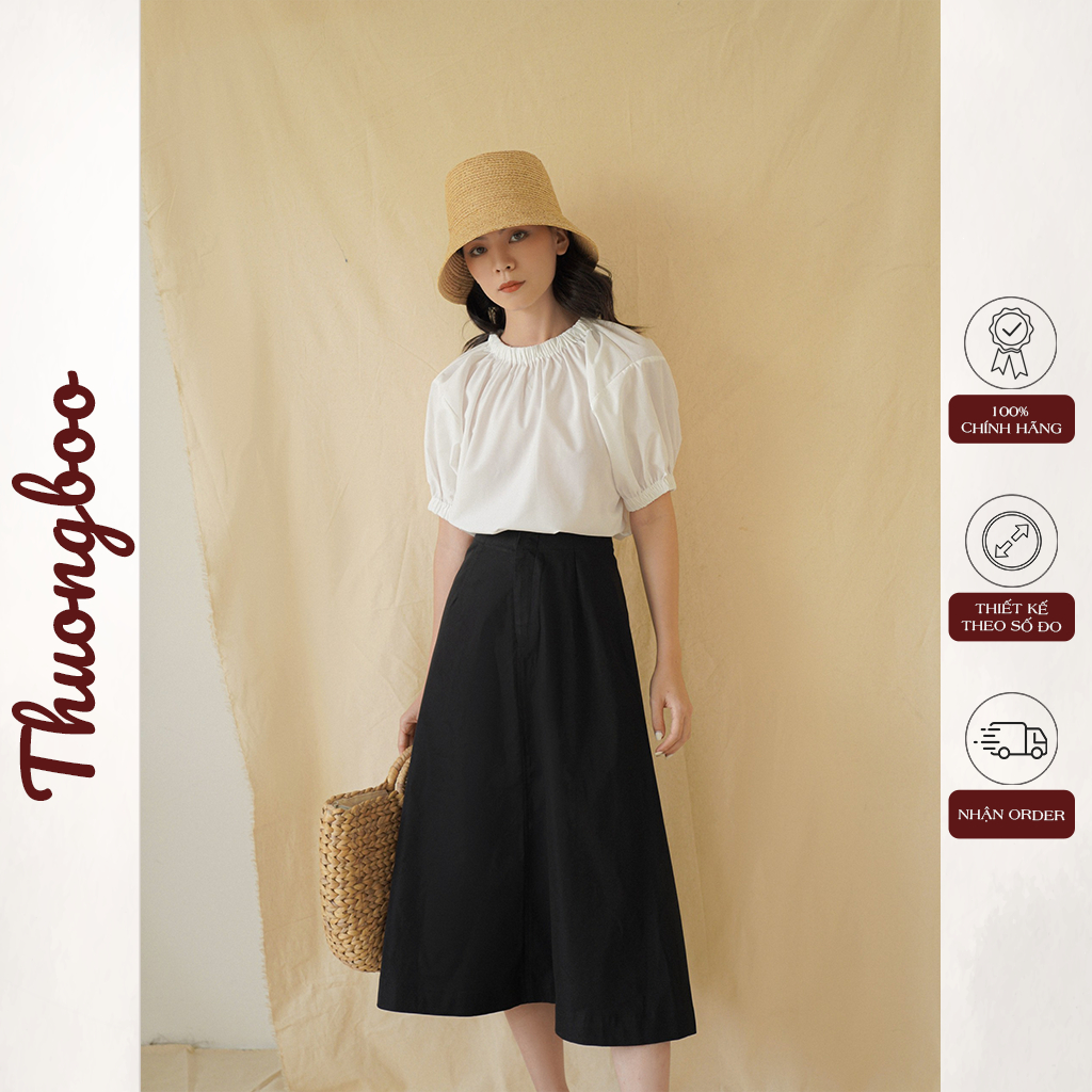 Áo Kiểu Nữ Thuongboo Chất Liệu Cotton Poplin Mềm Mịn Thoáng Mát Thiết ...