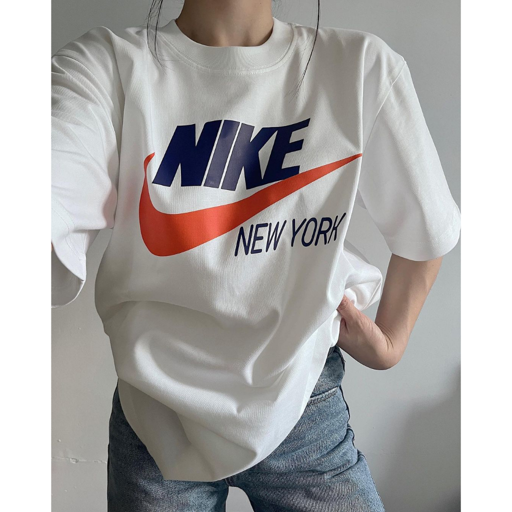 Áo thun cổ tròn unisex nam nữ N.ike New York 100% cotton 2c cao cấp ...