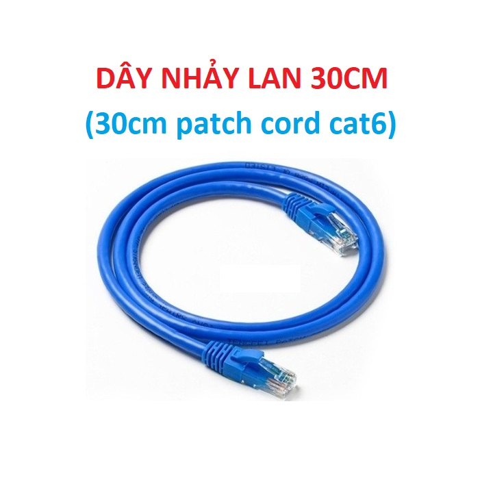 Dây Nhảy Lan Internet Cat6 30cm/50cm/100cm - PATCH CORD CAT6 RJ45 Chuẩn Gigabit | Shopee Việt Nam
