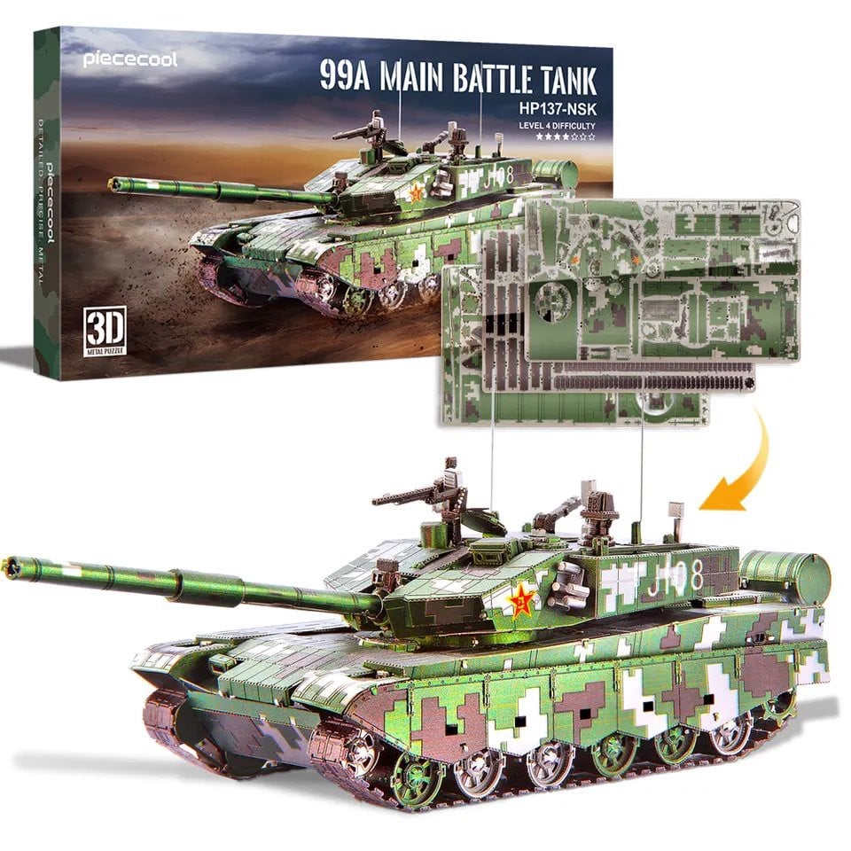 Mô Hình Kim Loại Lắp Ráp 3D Piececool Xe Tăng T-99A Main Battle Tank ...