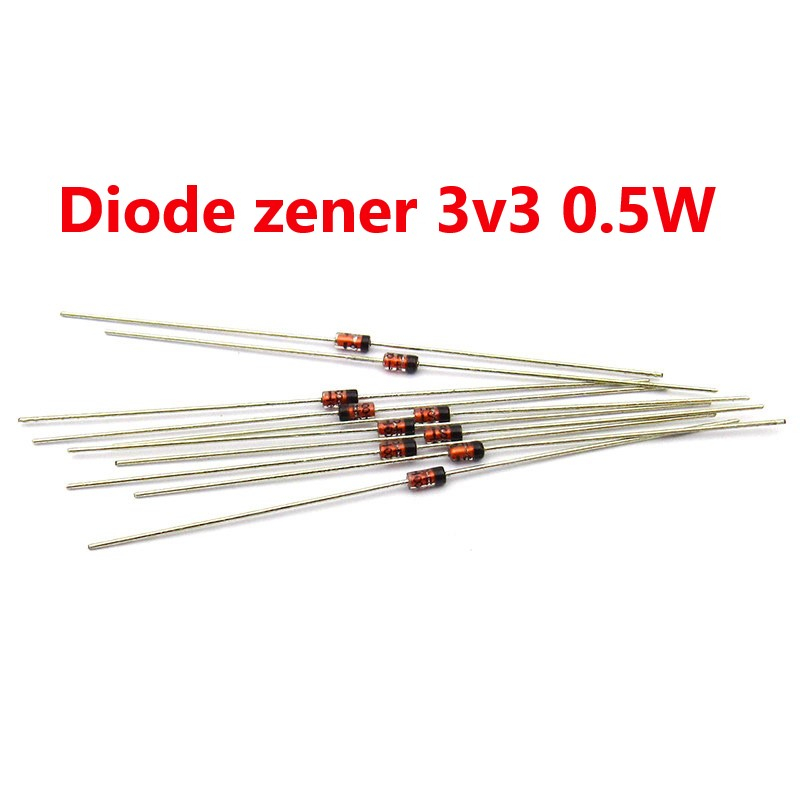 [Gói 20 con] Diode zener 3v3 3.3v 0.5W chân cắm | Shopee Việt Nam