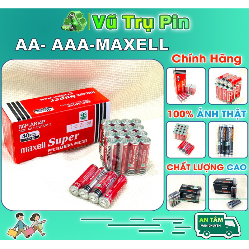 Pin tiểu AA/ AAA (2A/3A) Super Maxell siêu bền | Shopee Việt Nam