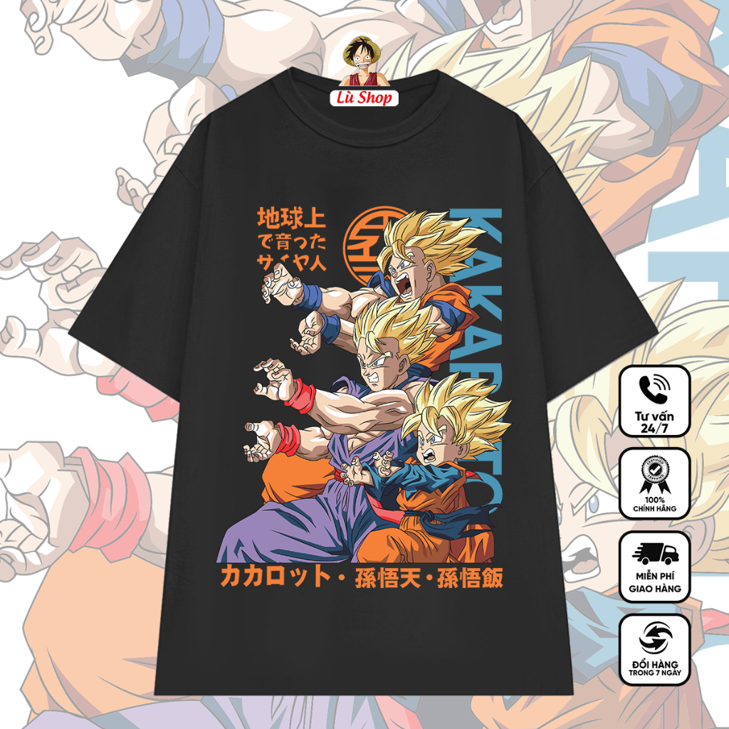Áo thun dragon ball thiết kế đồ họa ấn tượng, chất vải mát mịn, áo ...