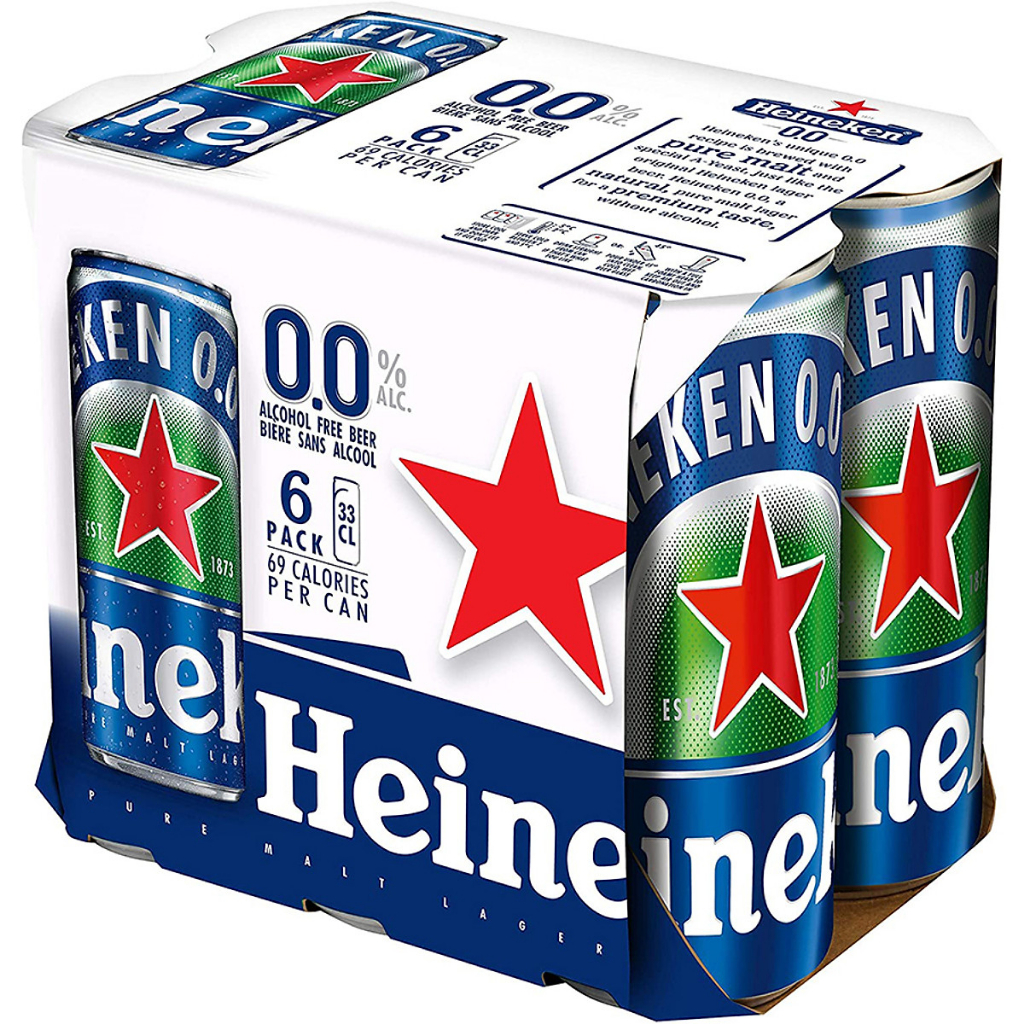 Lốc 6 lon Heineken 0.0 330ml | Shopee Việt Nam