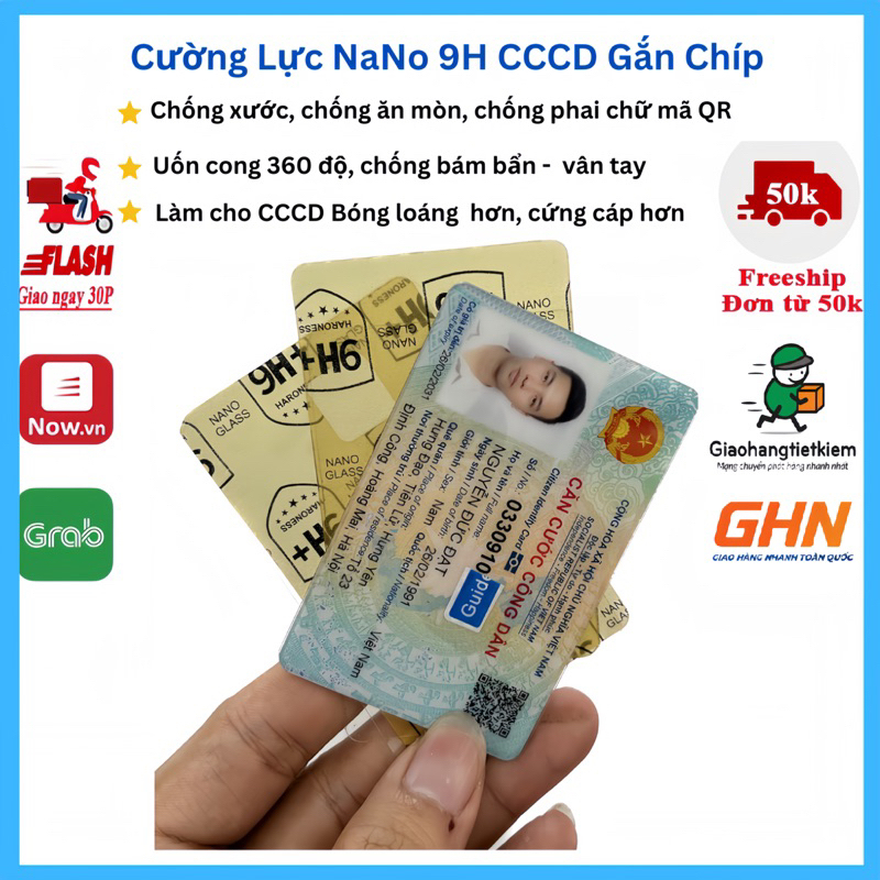 Combo 5 bộ CCCD vs 5 Bộ Giáy phép Lái Xe nano 9h+ | Shopee Việt Nam