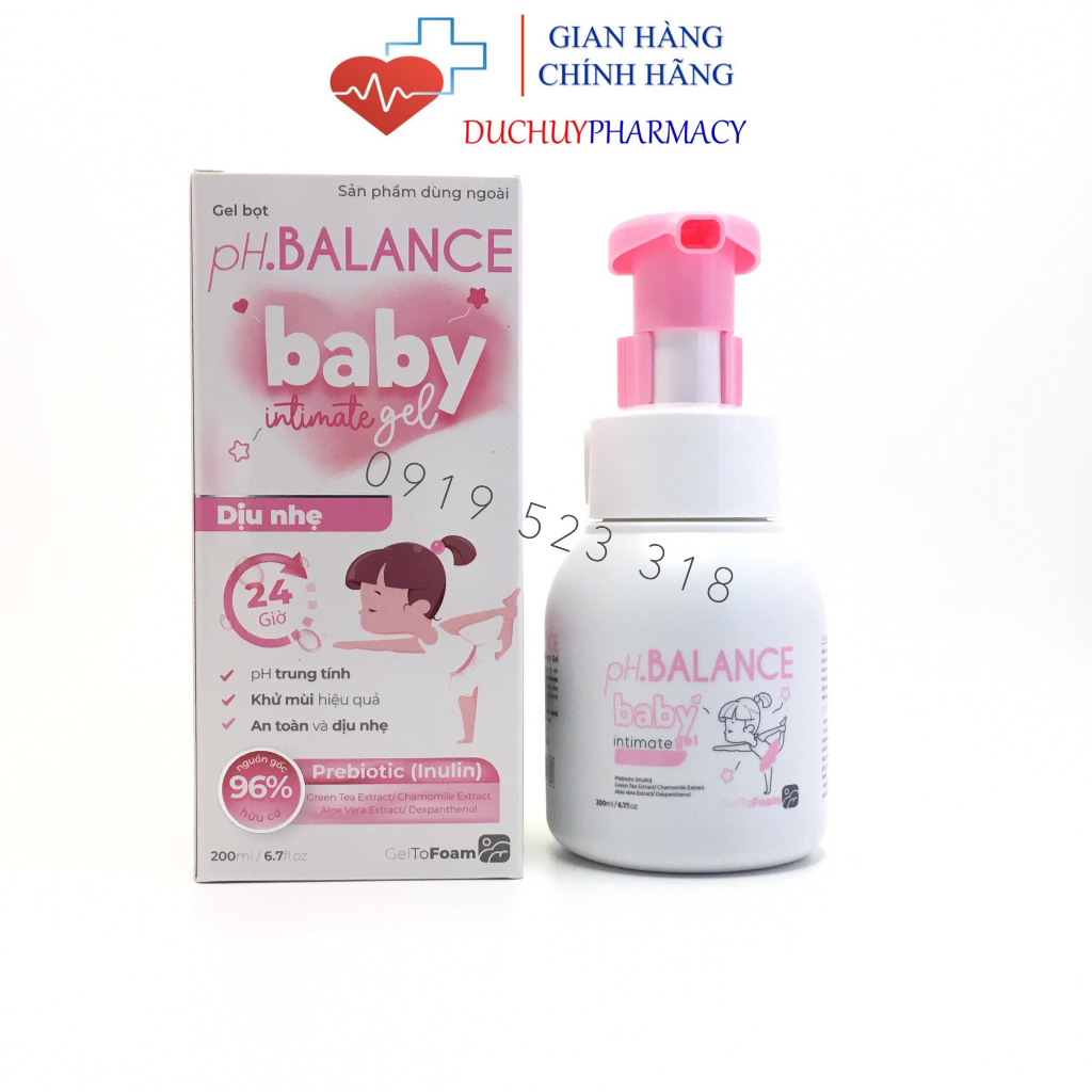 Dung dịch vệ sinh cho bé trước tuổi dậy thì pH Balance BABY intimate ...