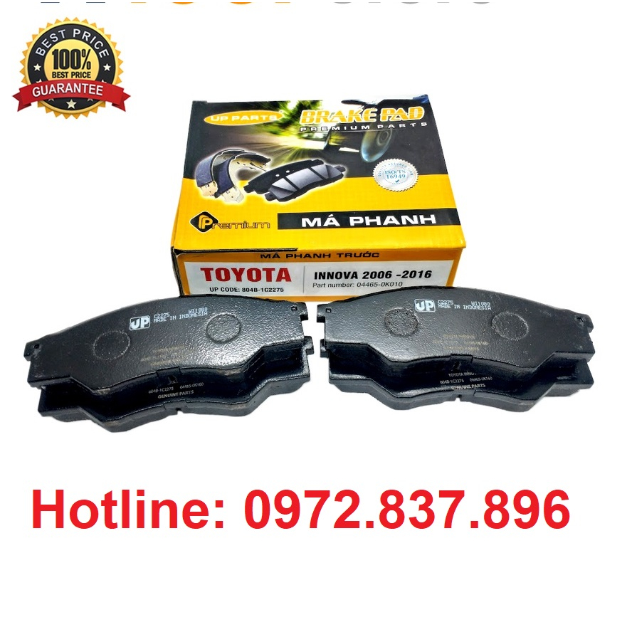 Má Phanh, Bố Thắng đĩa trước TOYOTA INNOVA 2006-2015( Bộ 4 chiếc ...