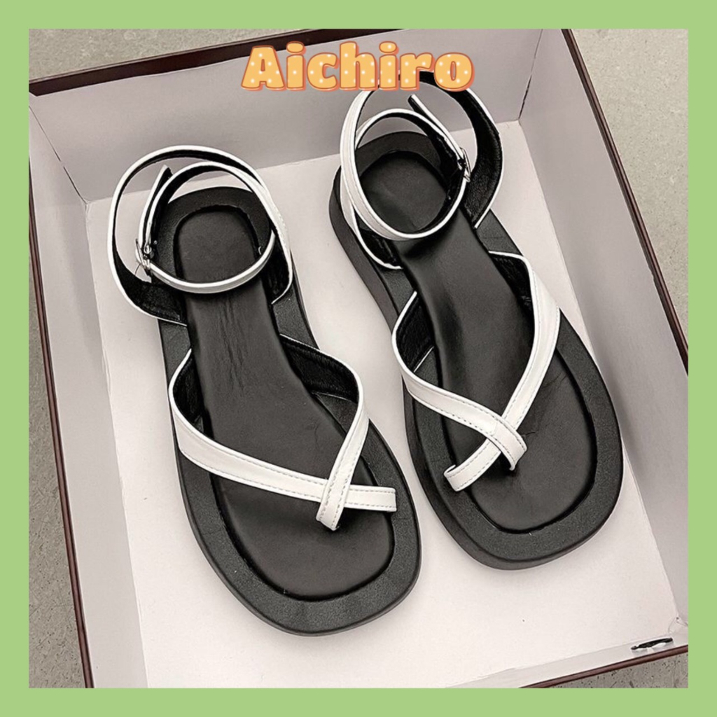 Dép sandal xỏ ngón dây mảnh quấn 1 vòng chân,Sandal Aichiro xinh xắn ...