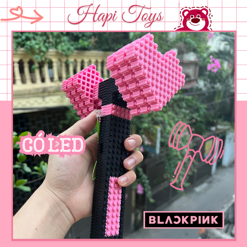Búa Lắp ráp BlackPink Búa Lightstick KPOP Kèm Đèn Hapi Toys - Bộ lắp ...