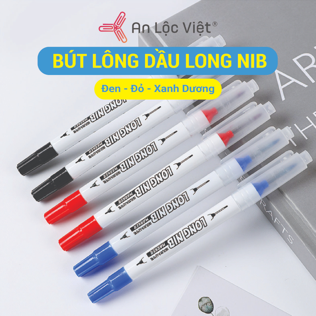 [Hot] Bút Lông Dầu 2 Đầu Dài Long Nib, bút đánh dấu marker đa năng ...