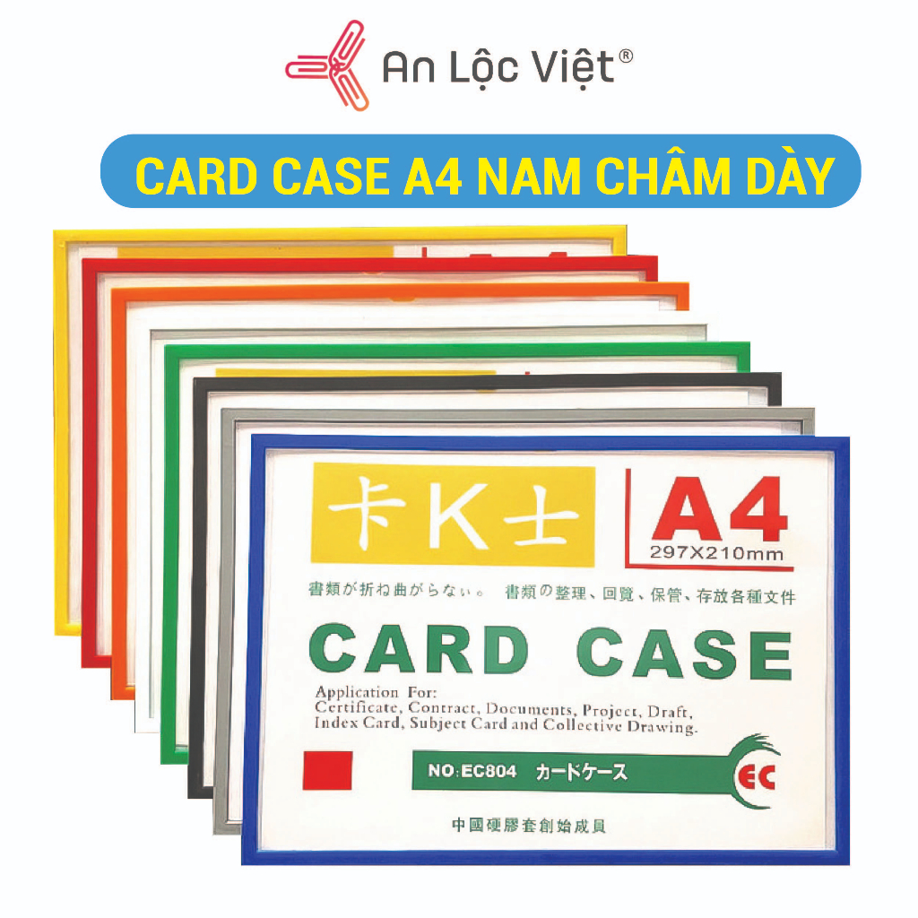 Card case A4 nam châm dày Sanqi - Telun với chất liệu nhựa PVC trong ...