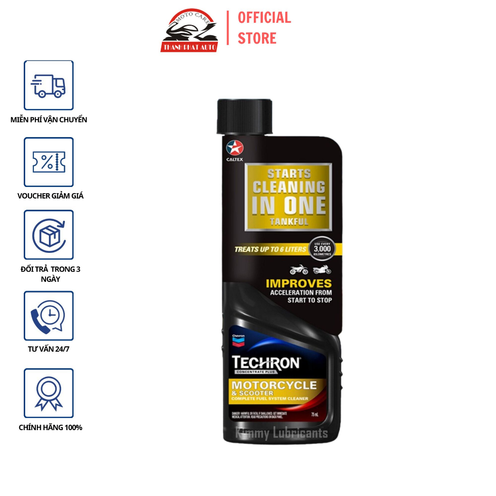 Dung dịch Caltex Techron Concentrate Plus 75ml làm sạch hệ thống nhiên ...